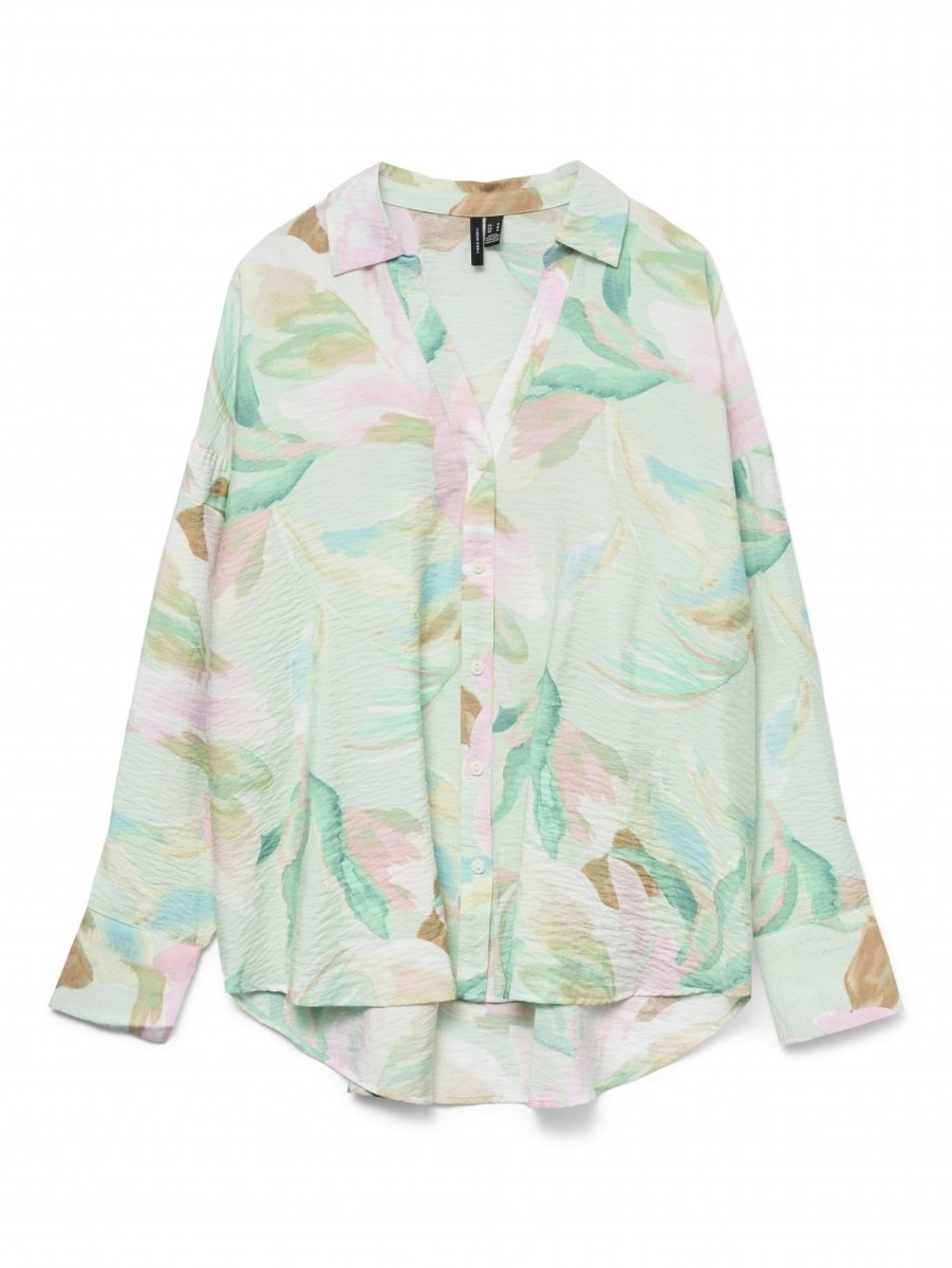 Oversize πουκάμισο με print φλοραλ Vero Moda 10315150 - Multi ...
